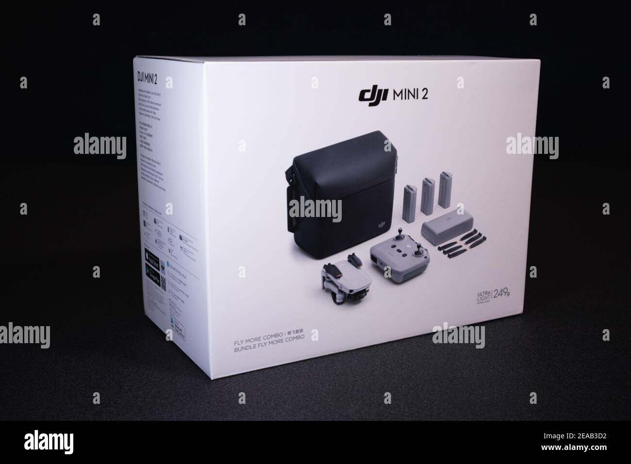 Kiev, Ukraine - February 02, 2021: Dji Mavic Mini 2 drone Bundle Fly ...