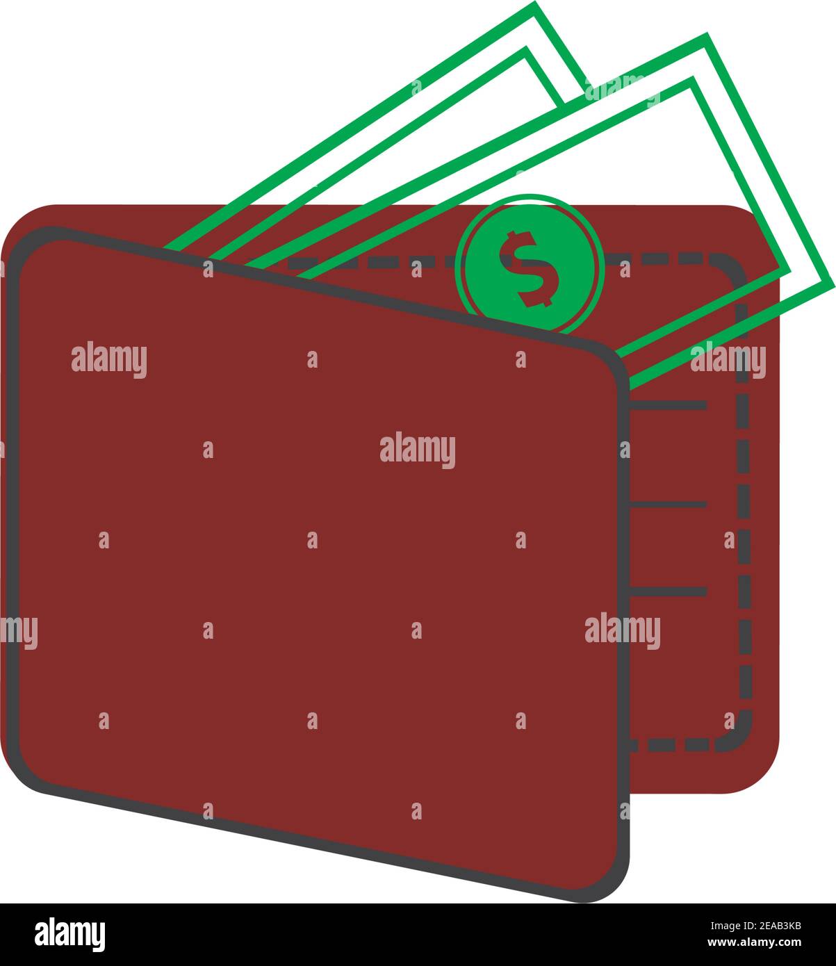 wallet icon vector illustration template Stock Vector Image & Art - Alamy