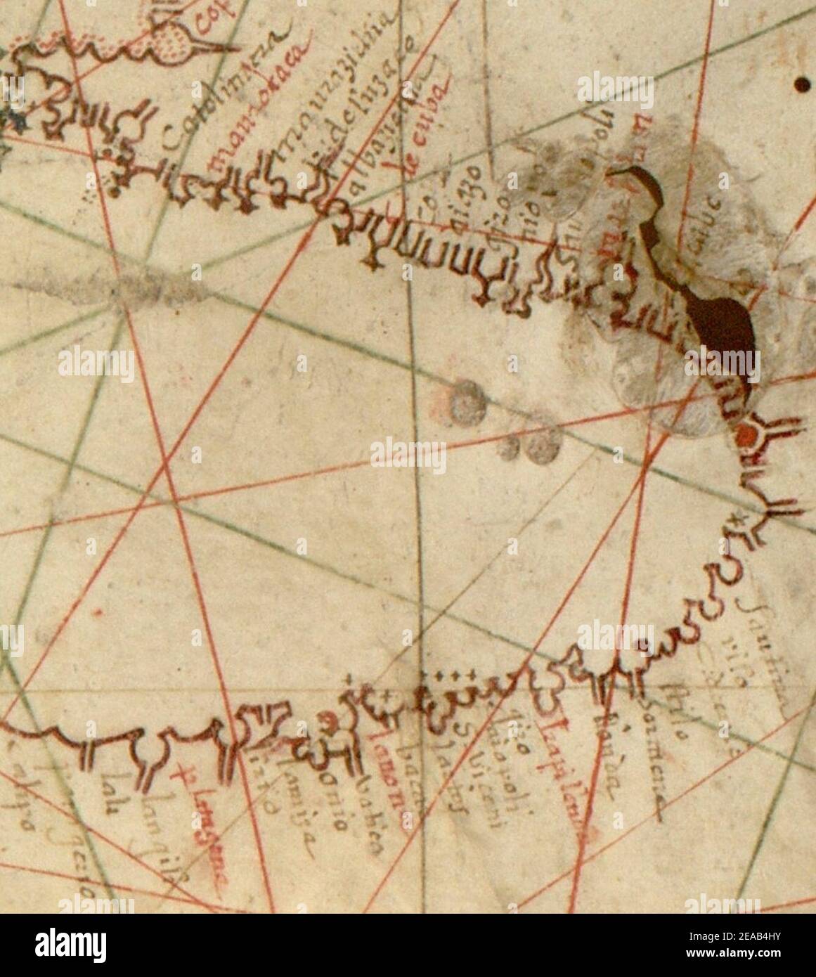 Nautical chart of Mediterranean area, including Europe with British ...