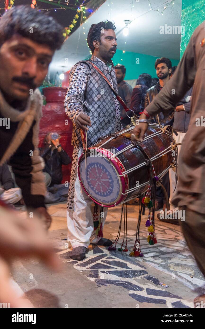 Sufi Man at the Shrine of Baba Shah Jamal On A Thursday Night, Lahore ...