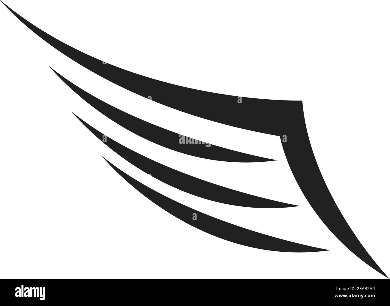 Wing Falcon Logo Template vector illustration design Stock Vector Image ...