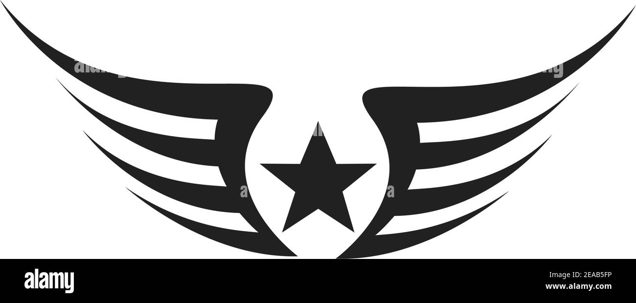 Nautical Star With Wings