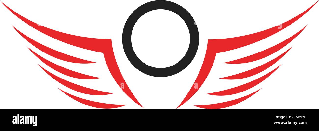 Wing Falcon Logo Template vector illustration design Stock Vector Image ...