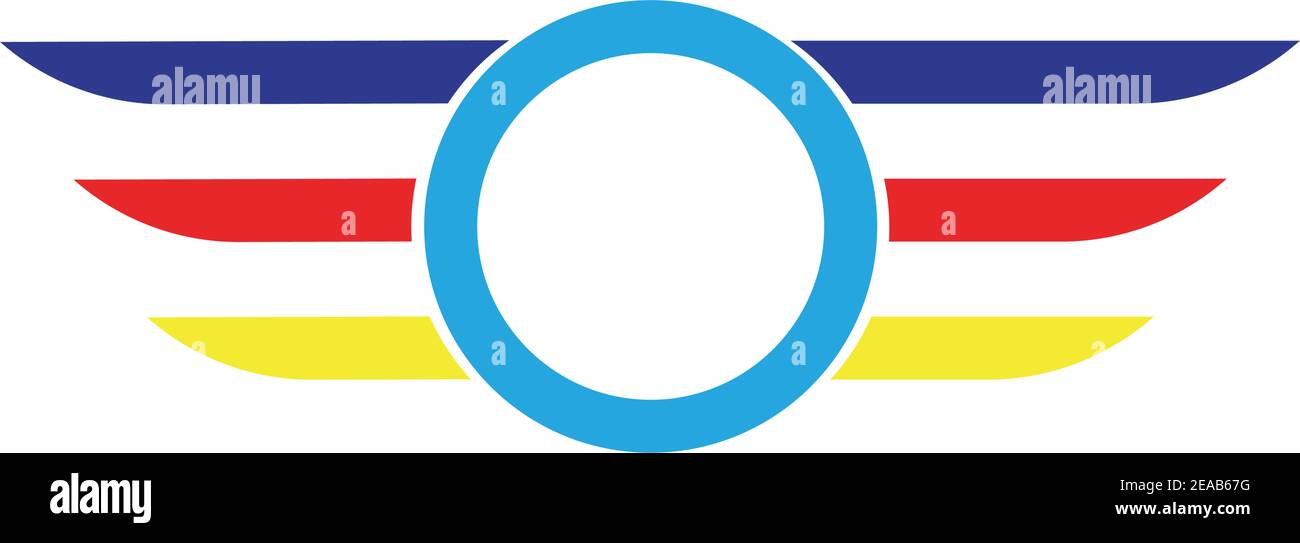 Wing Falcon Logo Template vector illustration design Stock Vector Image ...