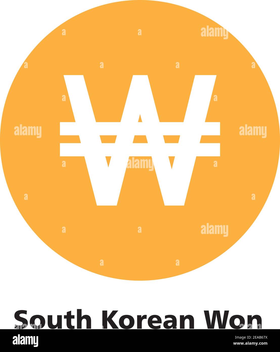 South korean won banknote Stock Vector Images - Alamy