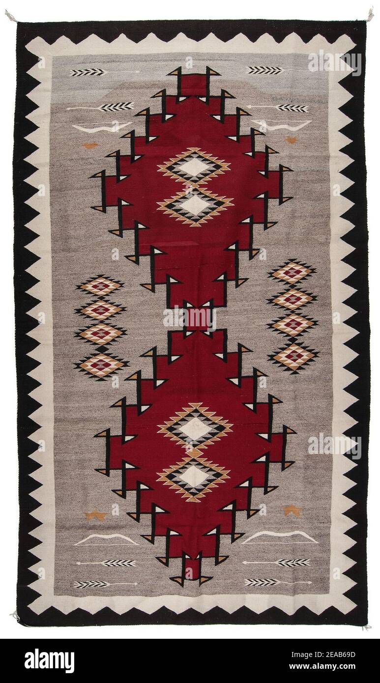 Navajo Ganado Rug 01 Stock Photo - Alamy