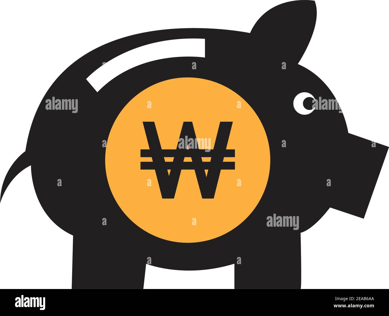 South Korean Won symbol icon Vector Stock Vector Image & Art - Alamy