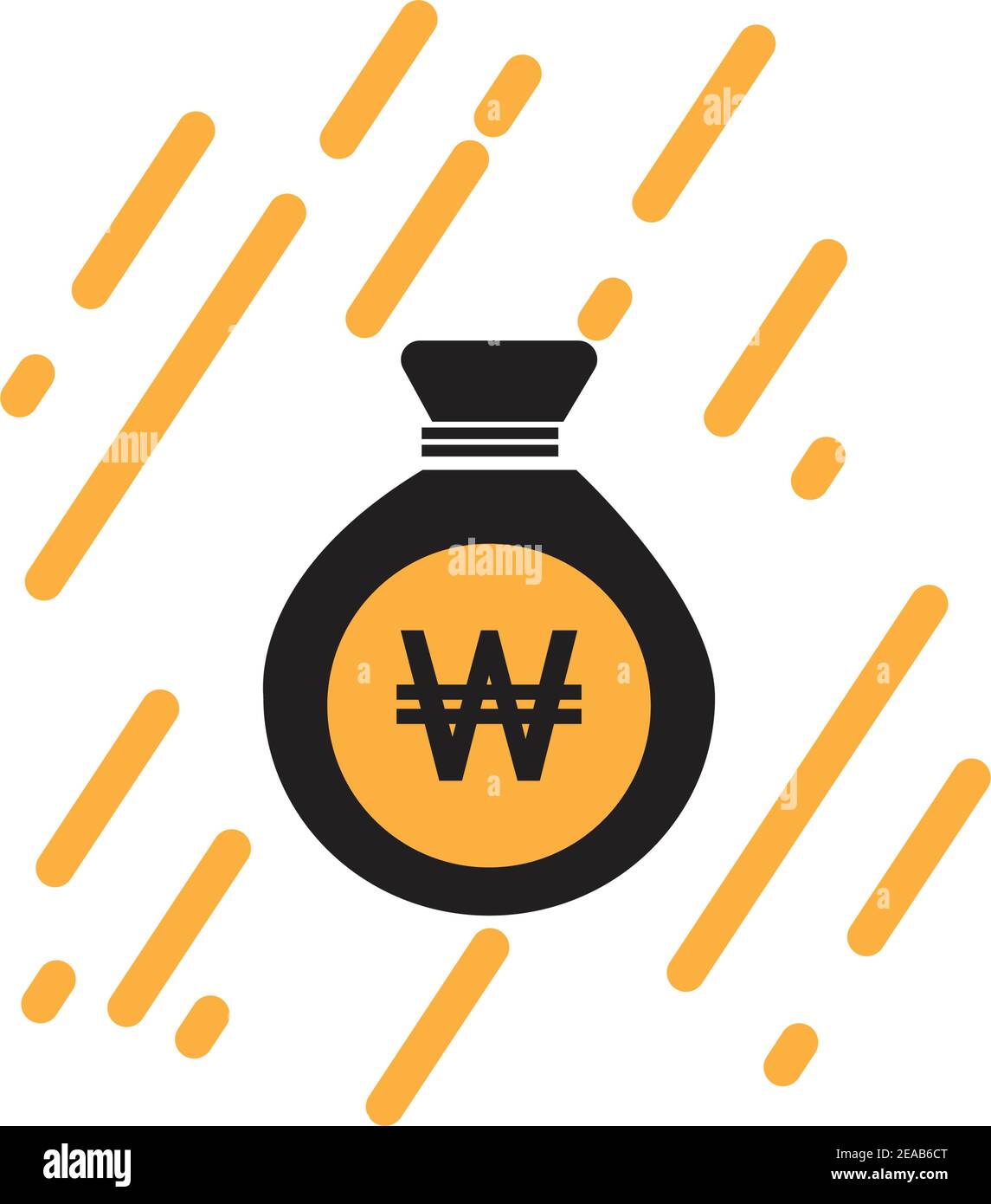 South Korean Won symbol icon Vector Stock Vector Image & Art - Alamy