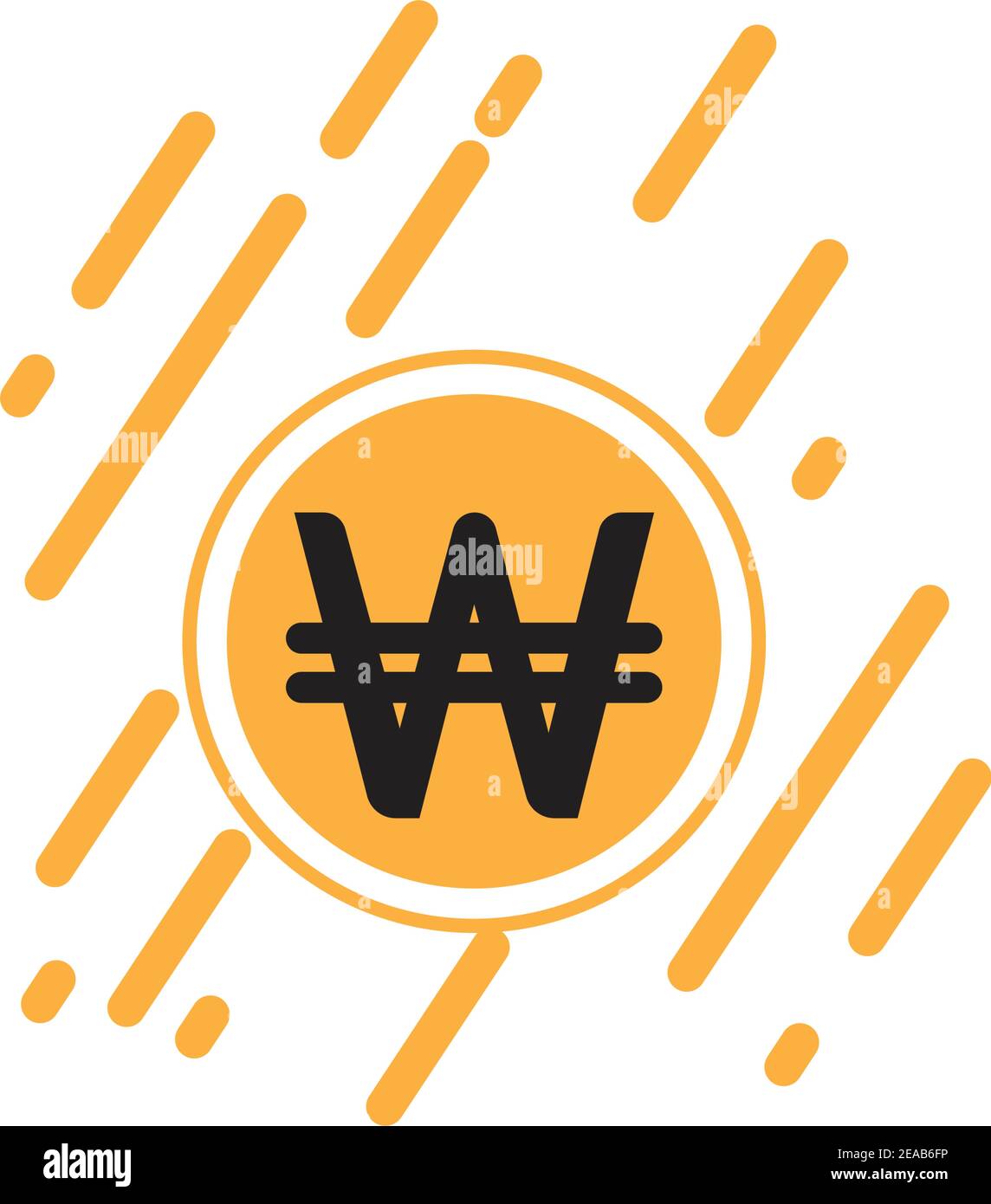 South Korean Won symbol icon Vector Stock Vector Image & Art - Alamy