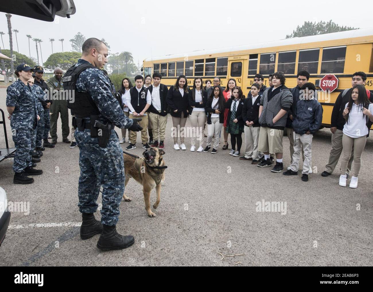 Naval Base Coronado hosts e3 Civic High for Job Shadow Day 160311 Stock ...