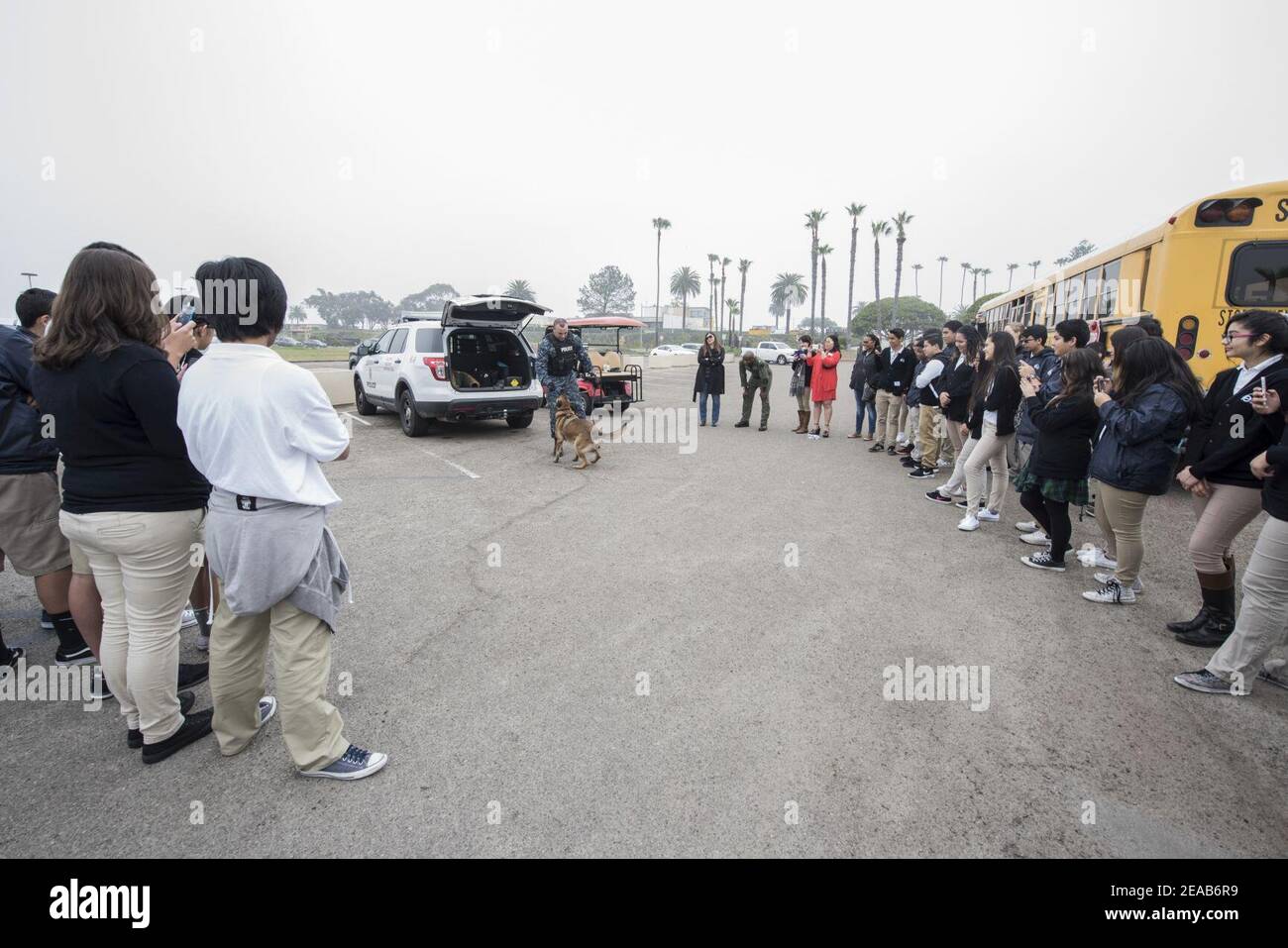Naval Base Coronado hosts e3 Civic High for Job Shadow Day 160311 Stock ...