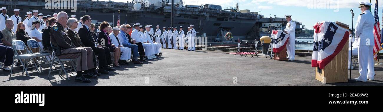 Naval Base Kitsap Battle of Midway Commemoration 150604 Stock Photo - Alamy