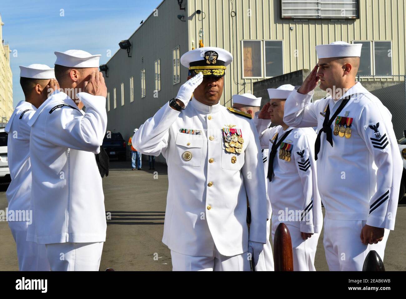 Naval Base Kitsap holds Change of Command 160909 Stock Photo - Alamy