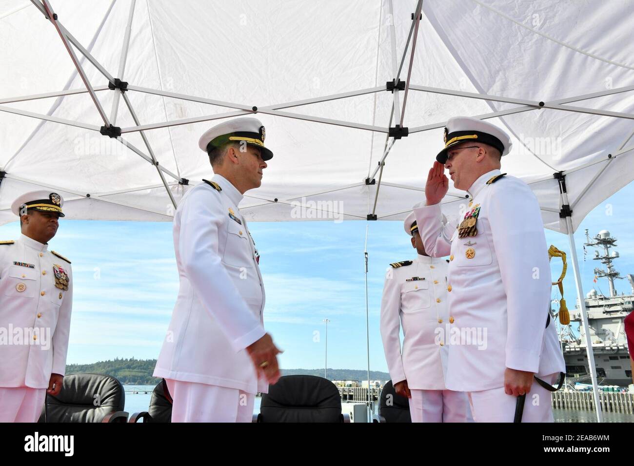 Naval Base Kitsap holds Change of Command 160909 Stock Photo - Alamy