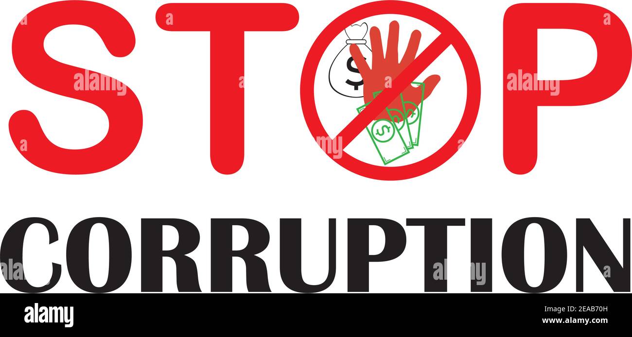 Stop Corruption and International Anti-Corruption Day Stock Vector ...