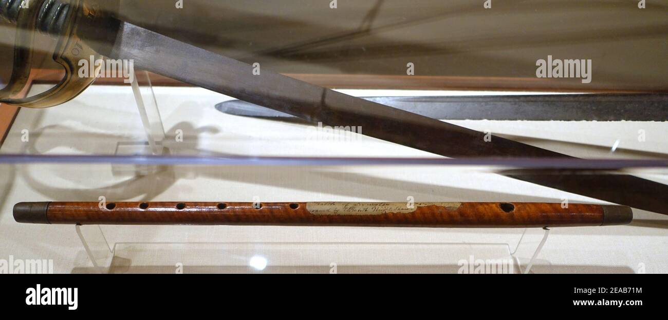 Naval cutlass owned by Col. James Barrett, England, c. 1750, steel ...