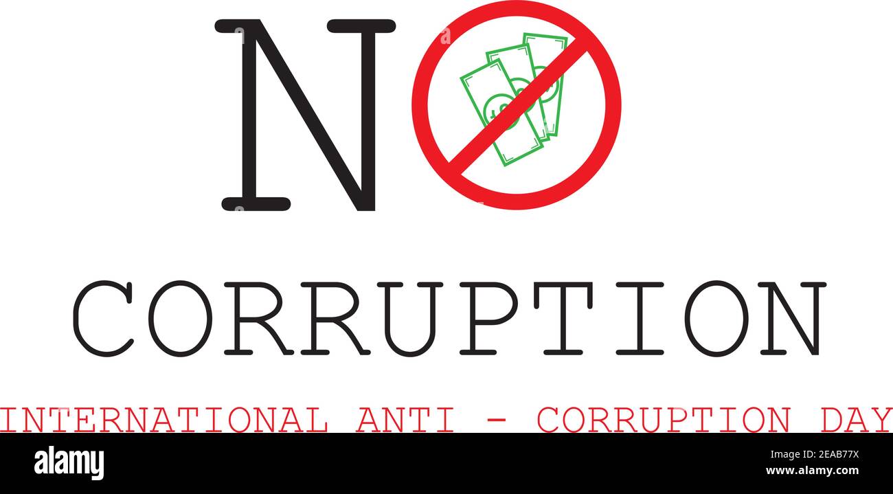Stop Corruption and International Anti-Corruption Day Stock Vector ...