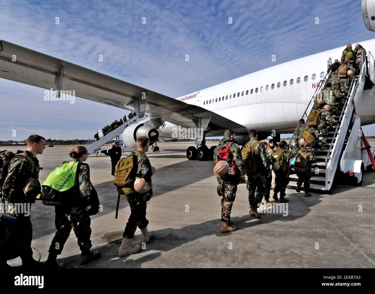 Naval Mobile Construction Battalion 7 heads to Spain Stock Photo - Alamy