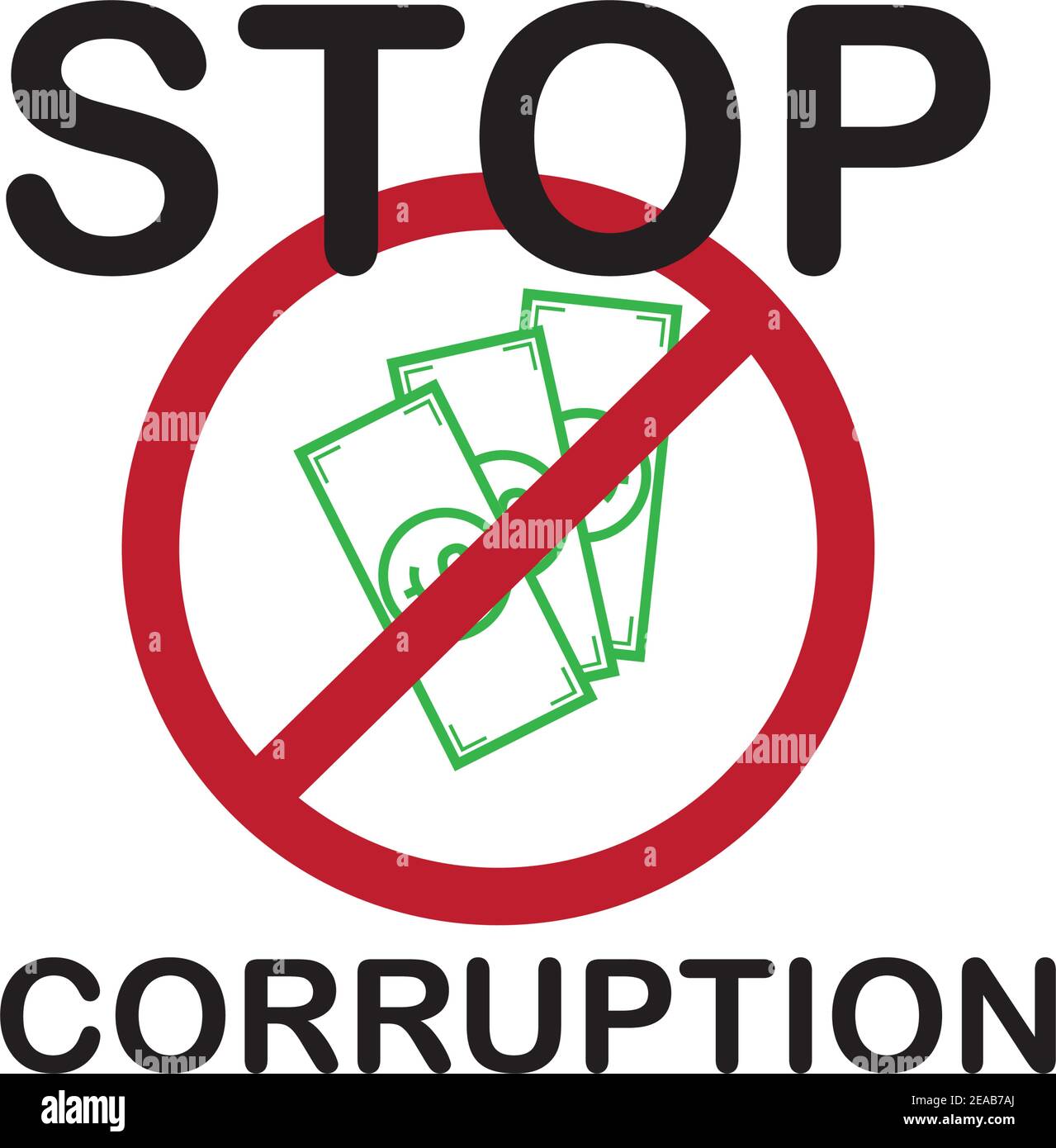 Stop Corruption and International Anti-Corruption Day Stock Vector ...