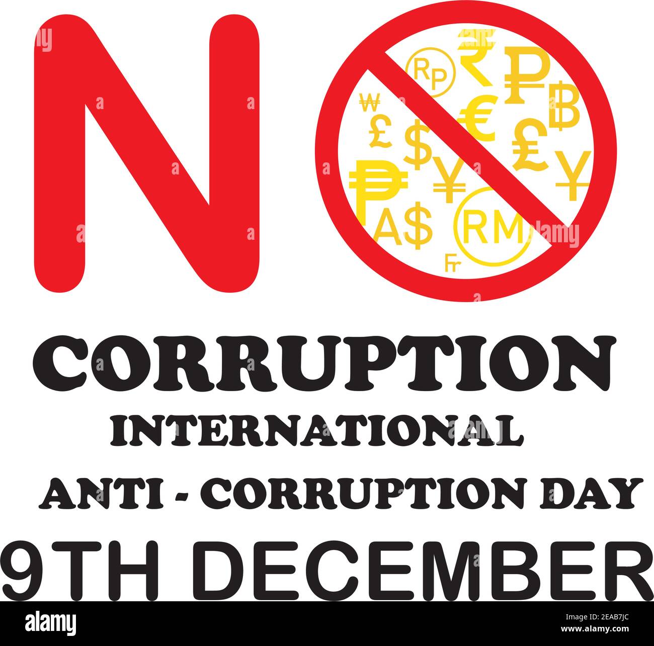 Stop Corruption and International Anti-Corruption Day Stock Vector ...