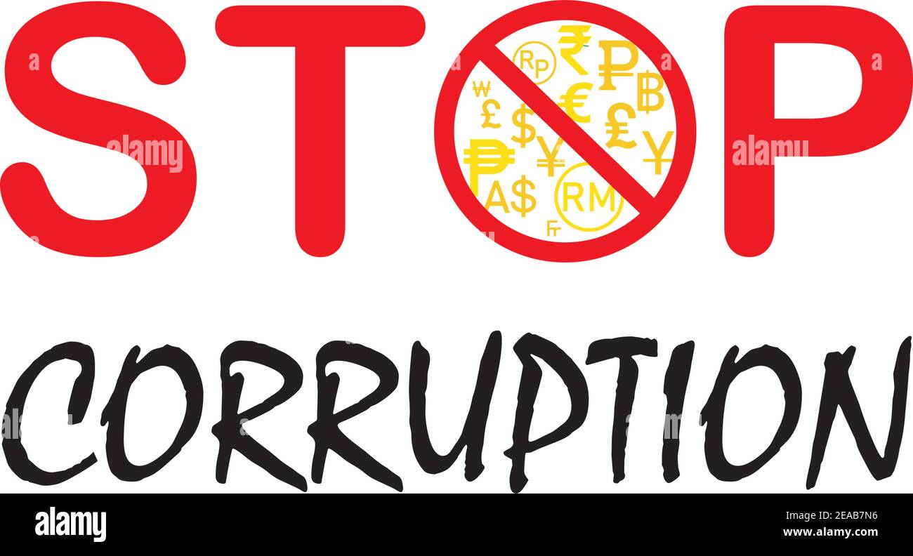 Stop Corruption and International Anti-Corruption Day Stock Vector ...