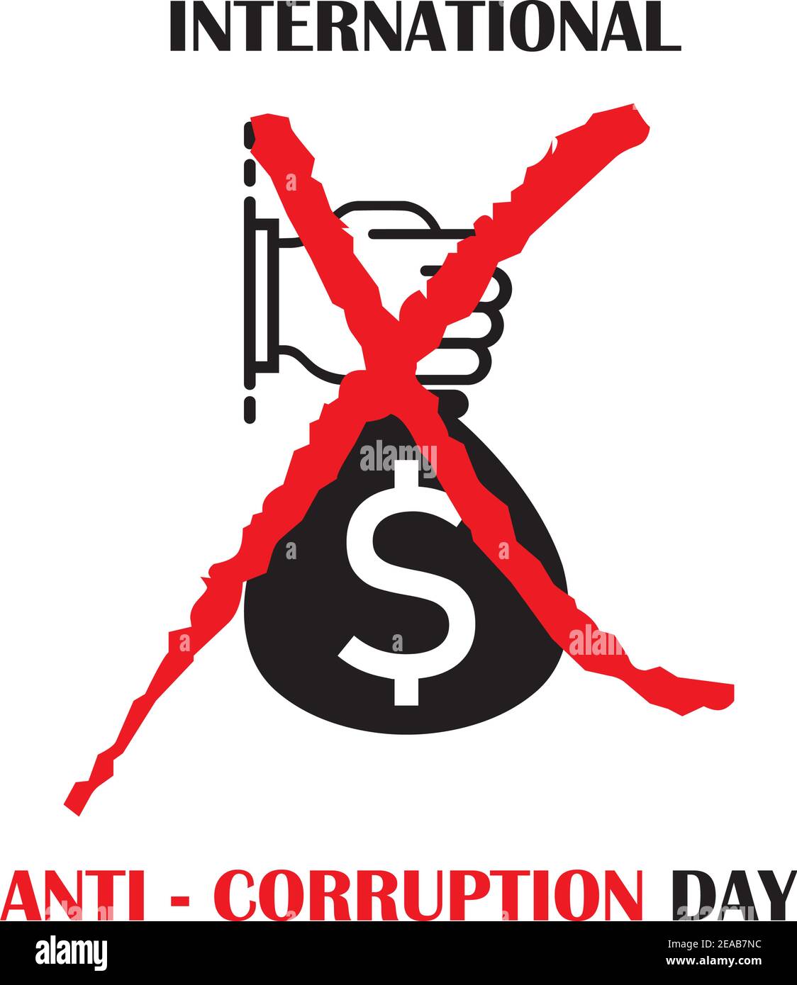 Stop Corruption and International Anti-Corruption Day Stock Vector ...