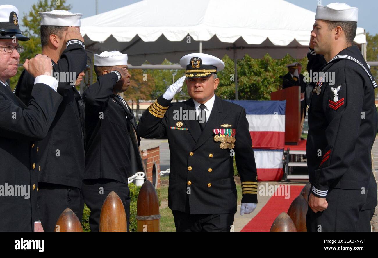 Naval Submarine Support Center Norfolk change of command ceremony Stock ...