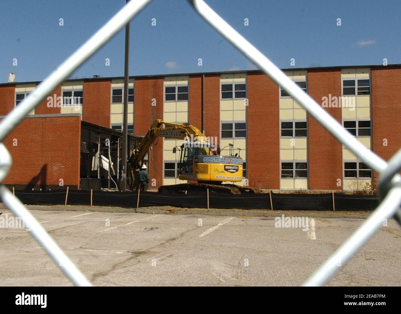 Naval Submarine Base New London building 442 demolition 090313 Stock ...