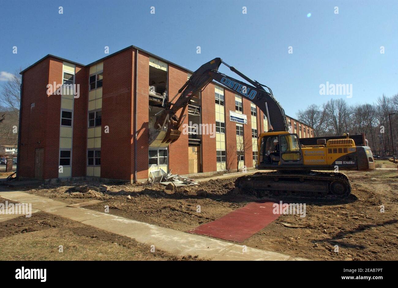 Naval Submarine Base New London Building 442 demolition 090313 Stock ...