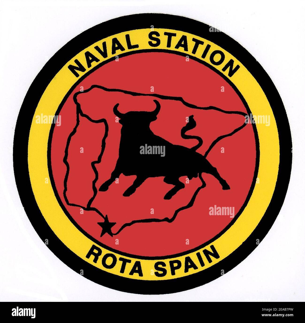Naval station rota bull logo spain Stock Photo - Alamy