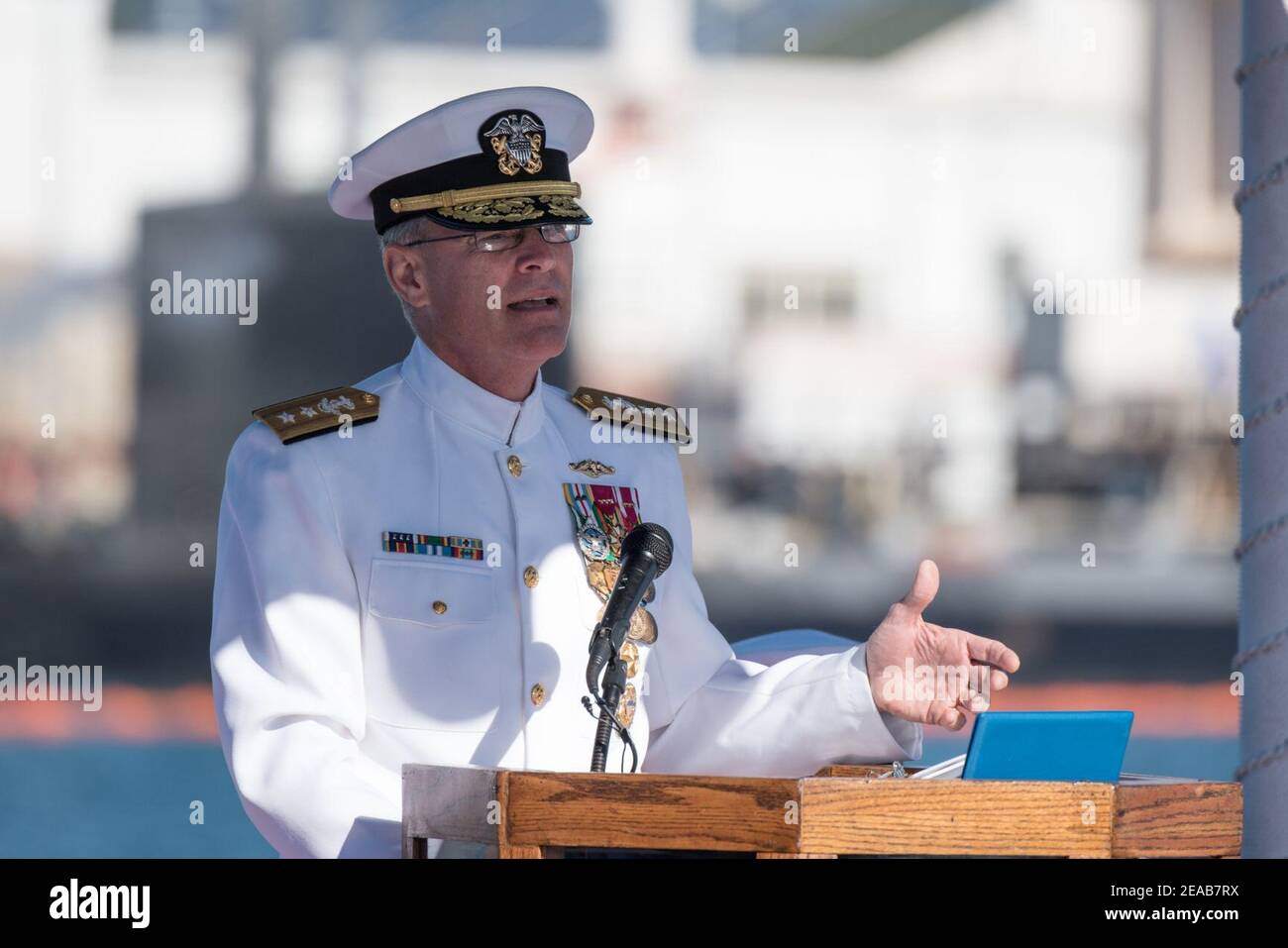 Naval Submarine Training Center holds change of command 170106 Stock ...