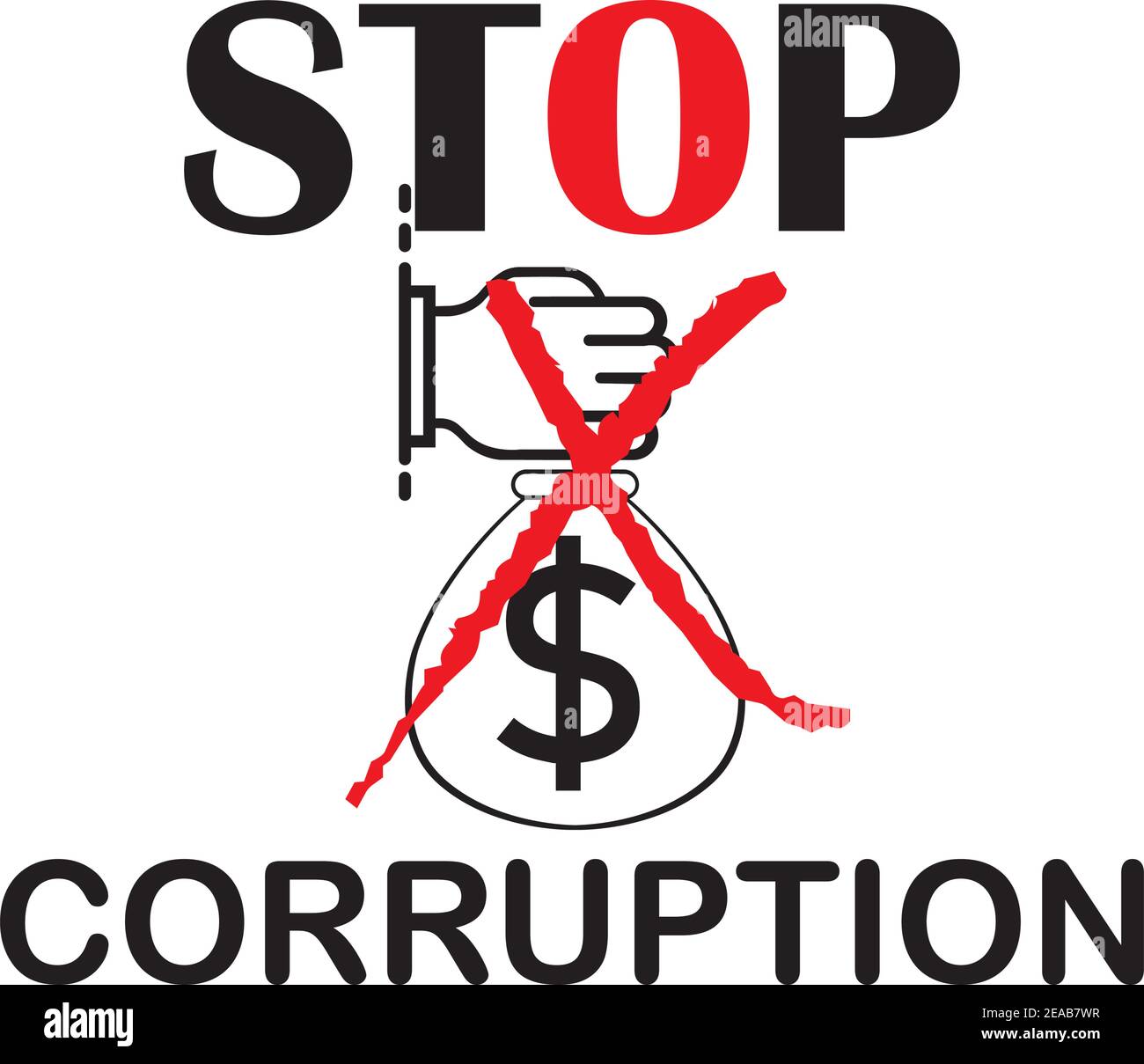 Stop Corruption and International Anti-Corruption Day Stock Vector ...