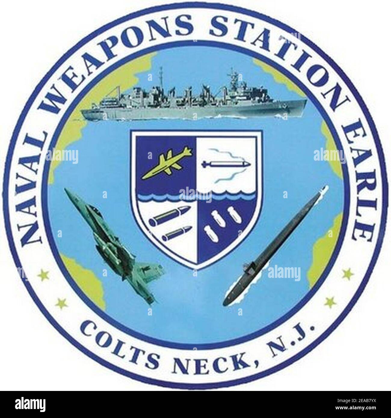 Naval Weapons Station Earle logo Stock Photo - Alamy