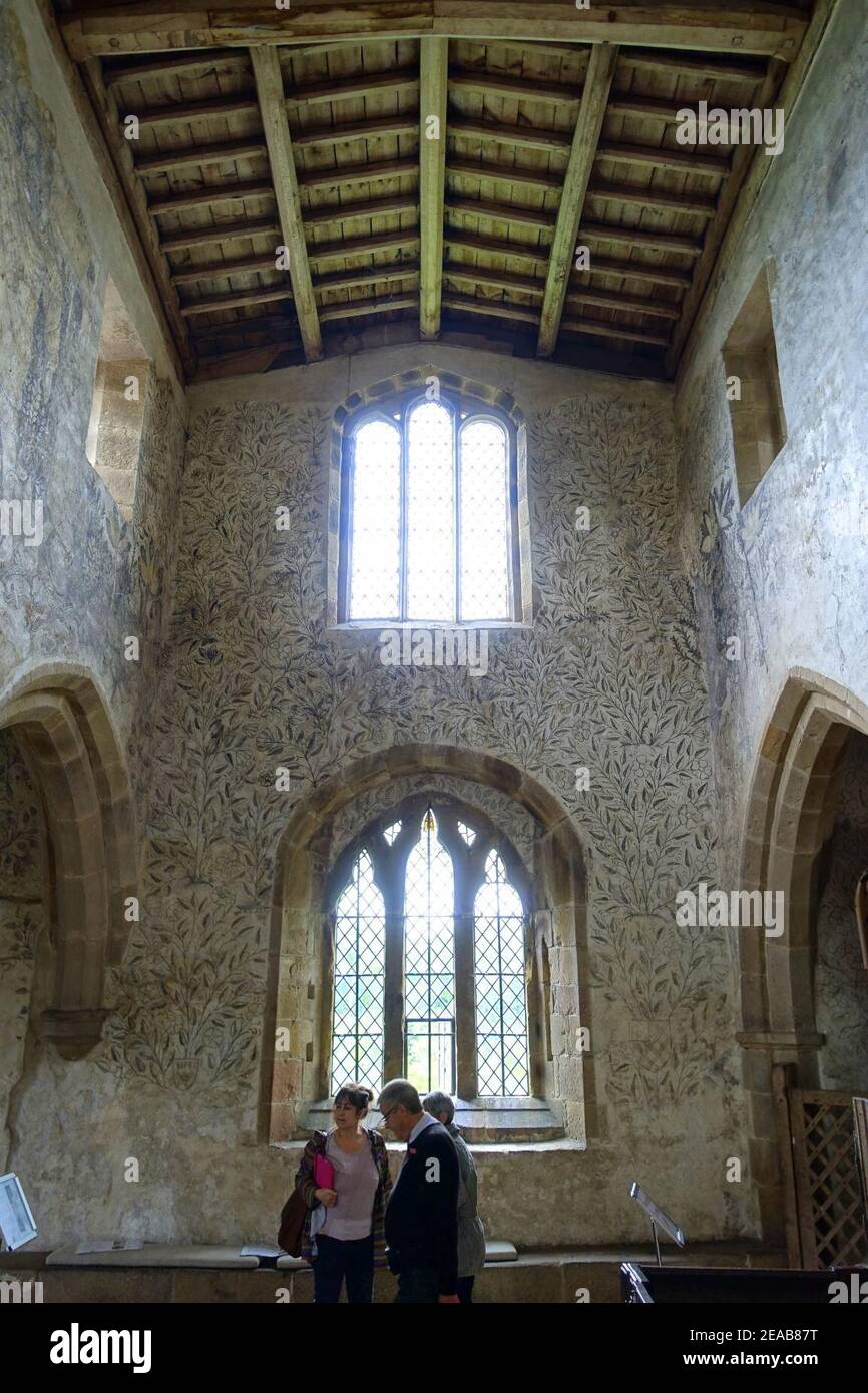 Nave - Chapel of St Nicholas, Haddon Hall - Bakewell, Derbyshire ...