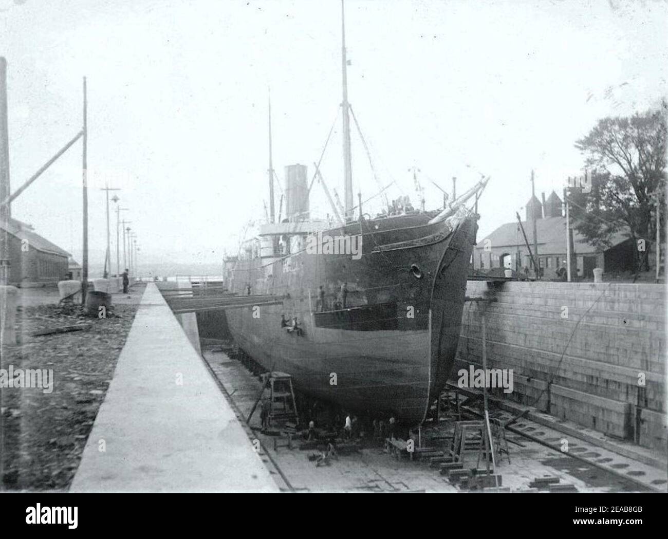 Navire a vapeur AGGI, 1901 Stock Photo - Alamy
