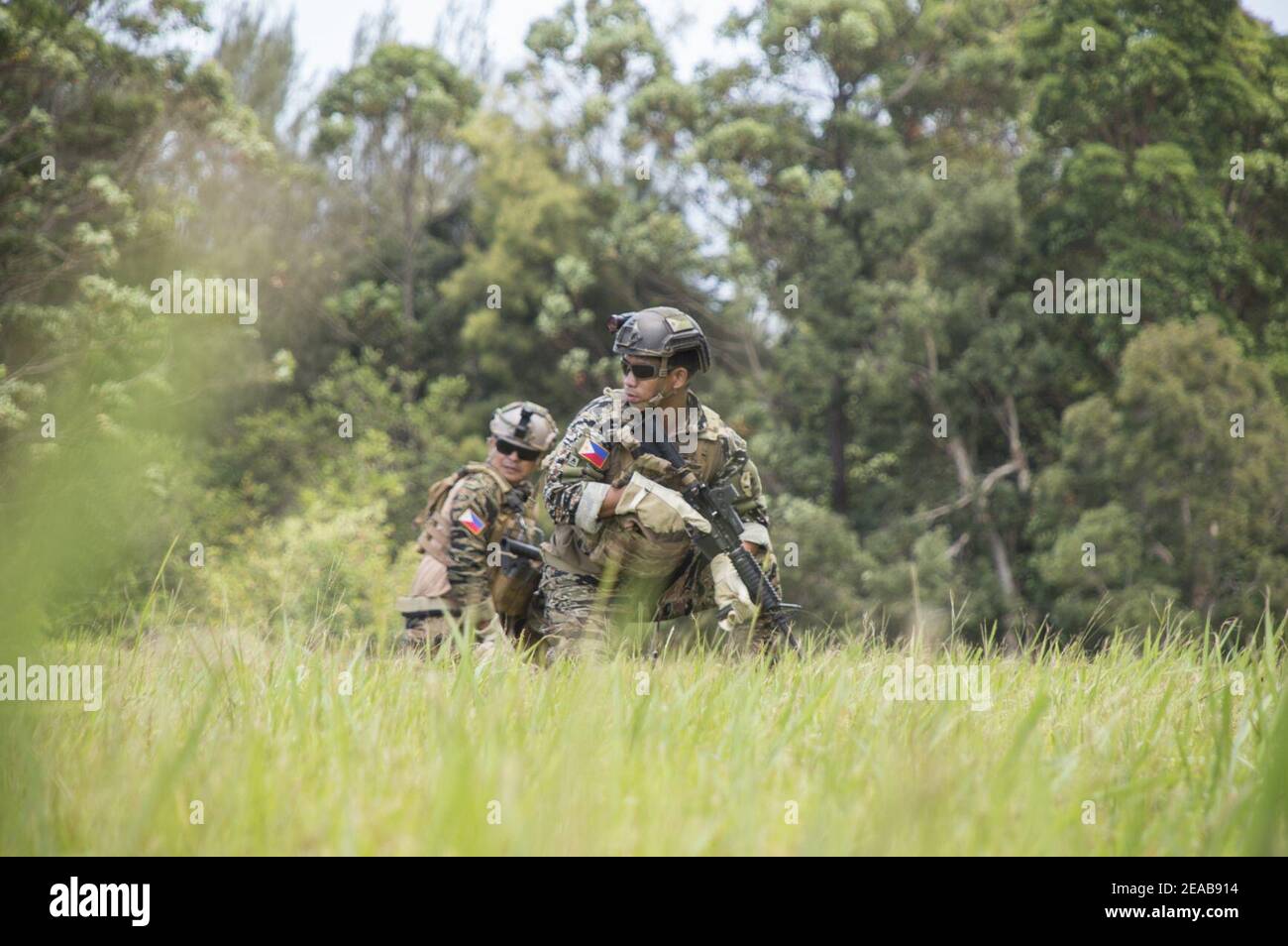 NAVSOG Fast Rope Training at RIMPAC 2018 - 003 Stock Photo - Alamy