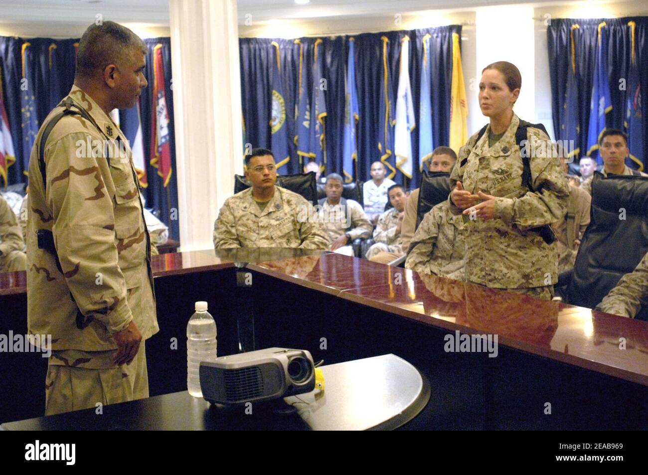 Navy and Coast Guard Leaders in Iraq Stock Photo - Alamy