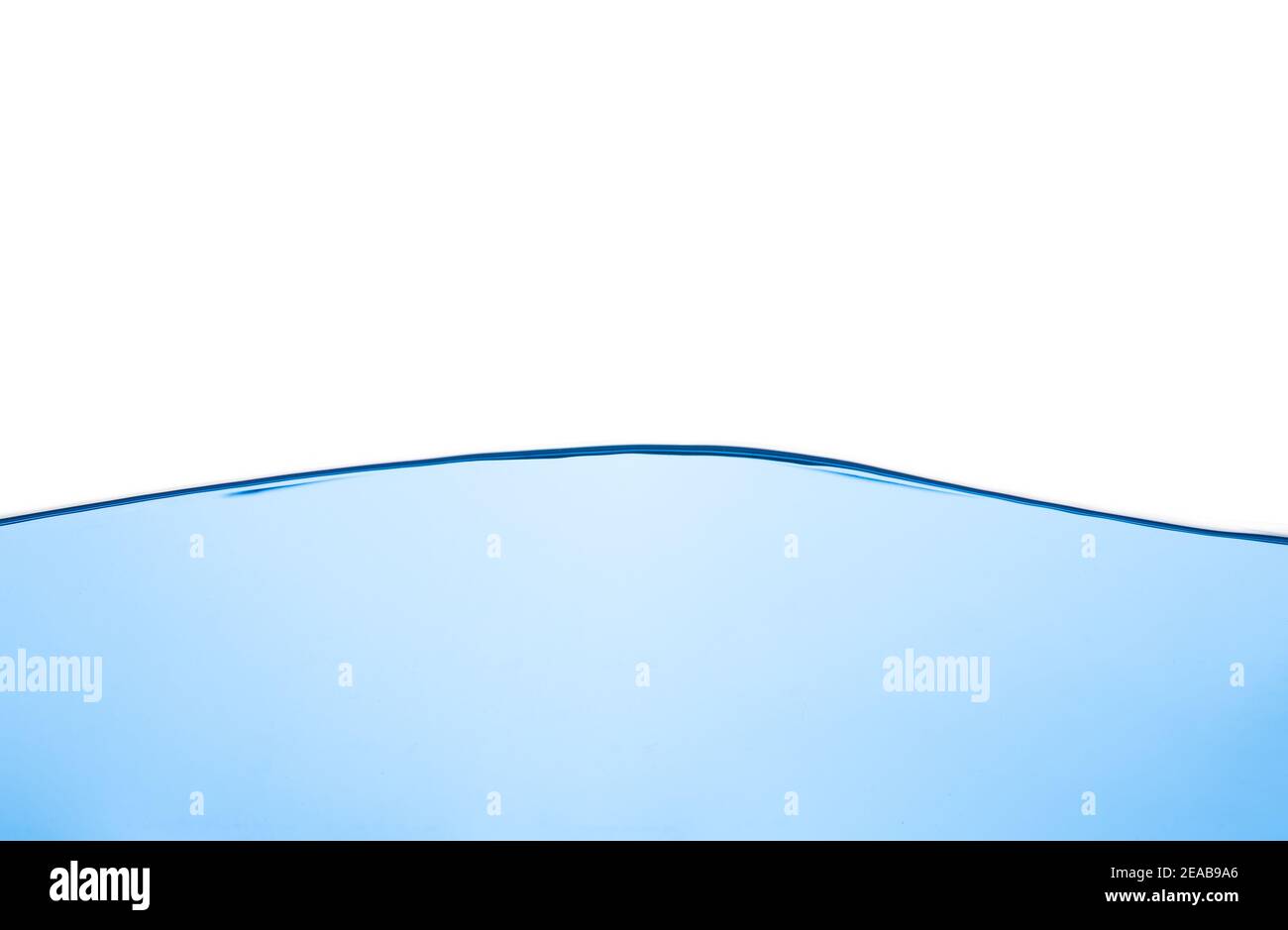 Abstract clean flow ripple surface on liquid. Light blue water wave with air bubbles and a ...