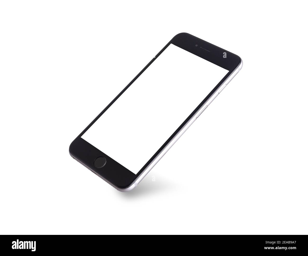 Black modern smartphone mockup. Mobile smart phone technology front ...