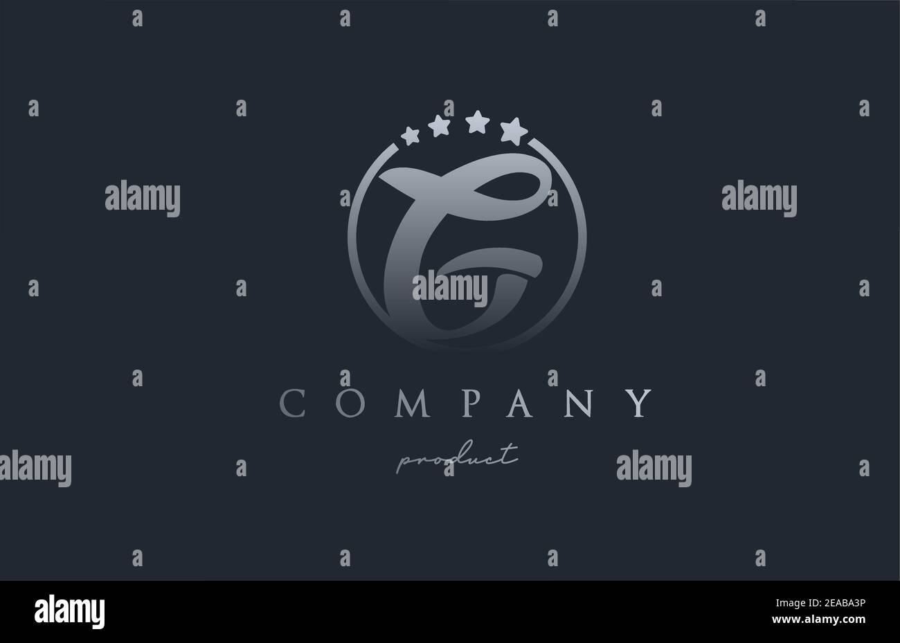 G blue grey alphabet letter logo for company and corporate. Design with ...