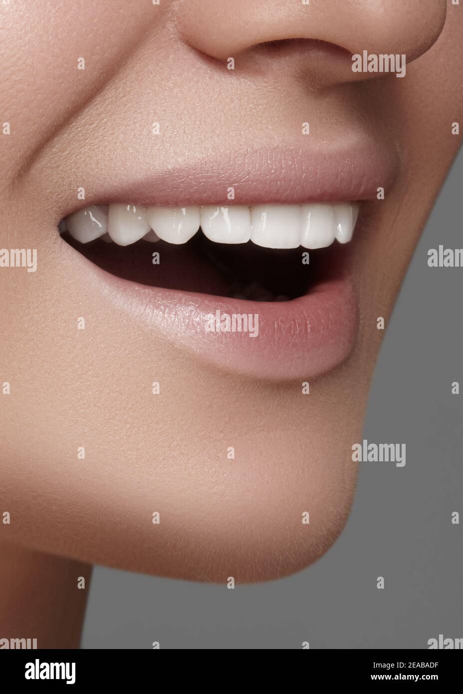 Healthy open mouth closeup teeth hi-res stock photography and images ...