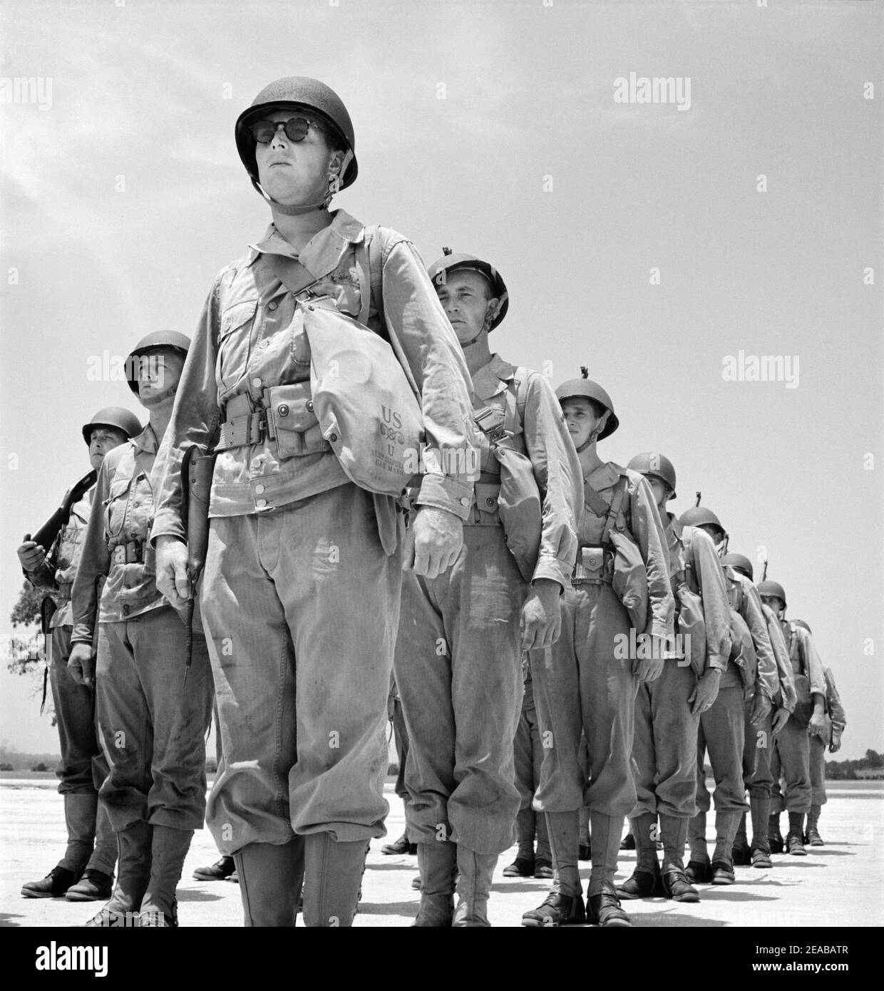 Enlisted Men learning Close Order Drill, Air Service Command, Daniel ...