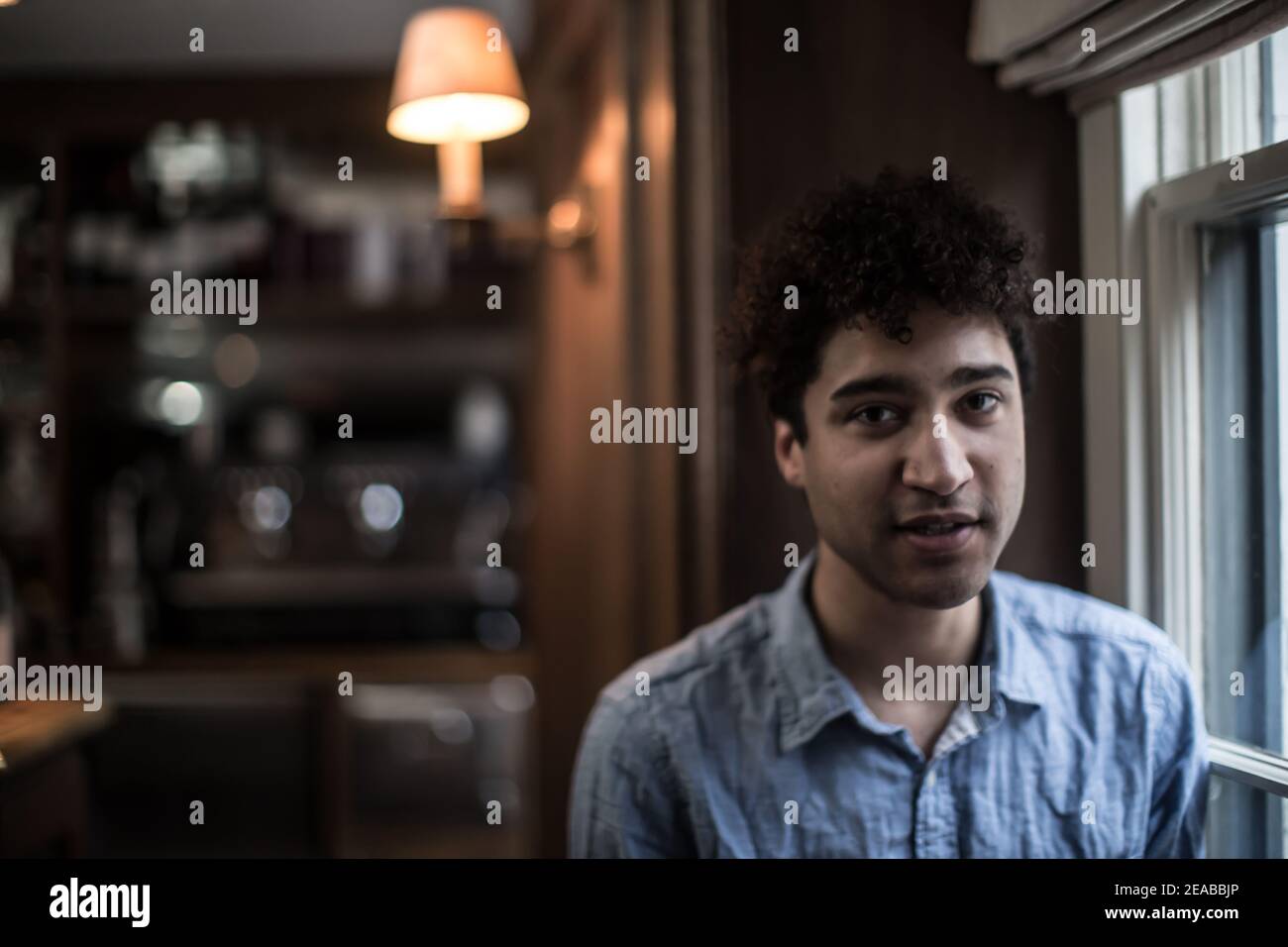 Marcus Haughton of Theme Park before the band's private gig at Soho ...