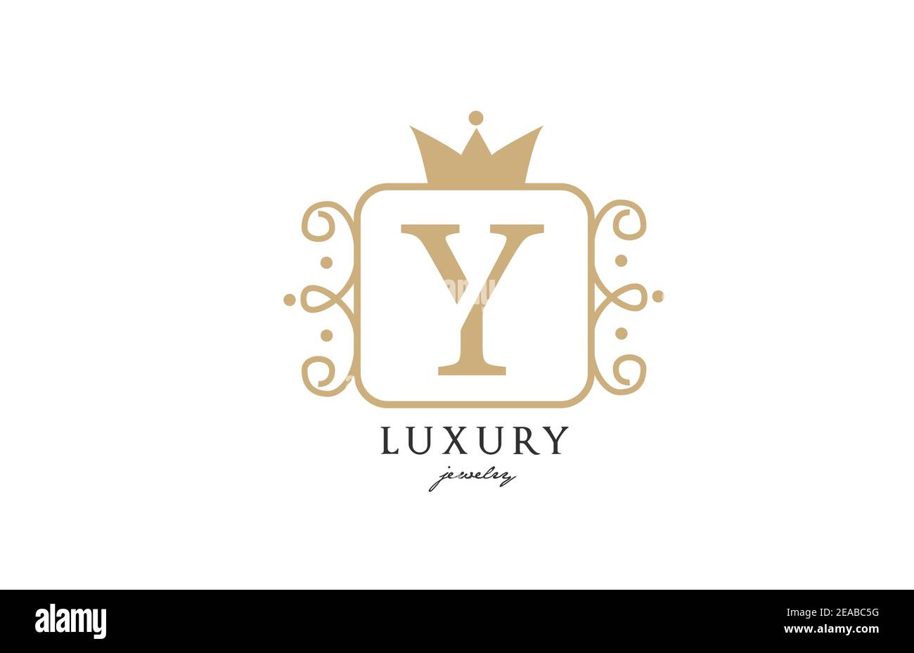 Y simple yellow monogram alphabet letter logo. Creative icon design ...