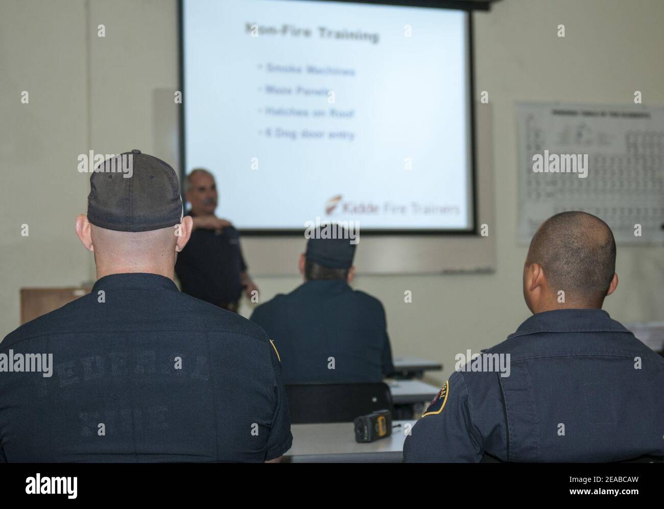 Navy's first submarine specific firefighting trainer 131028 Stock Photo ...
