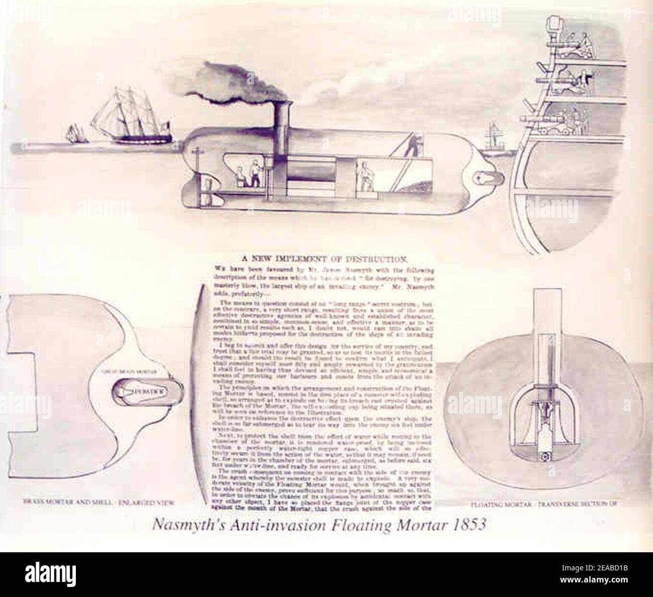 Naysmith Mortar (1853 Stock Photo - Alamy