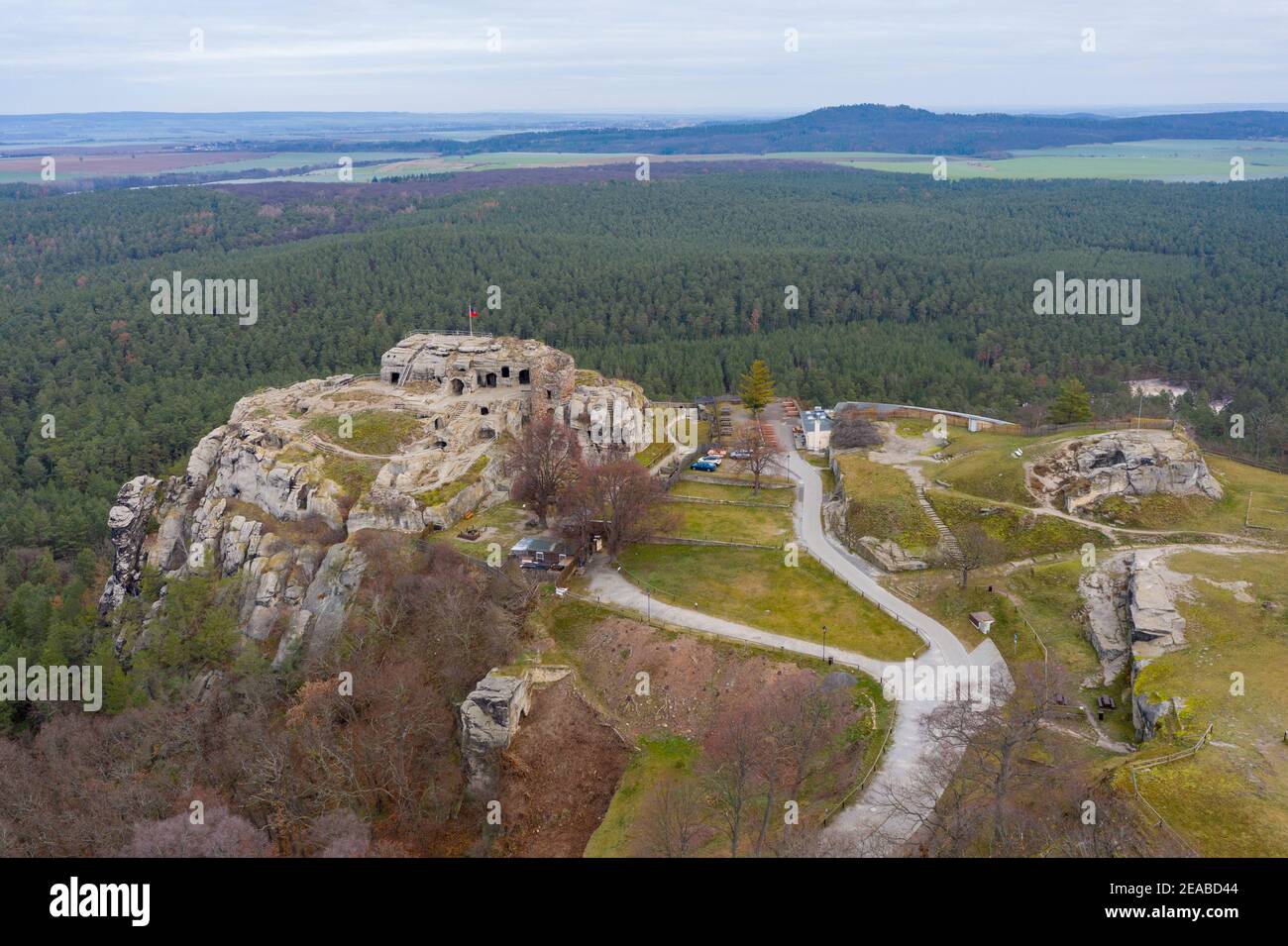 Germany, Saxony-Anhalt, Blankenburg, Regenstein Castle and Fortress ...