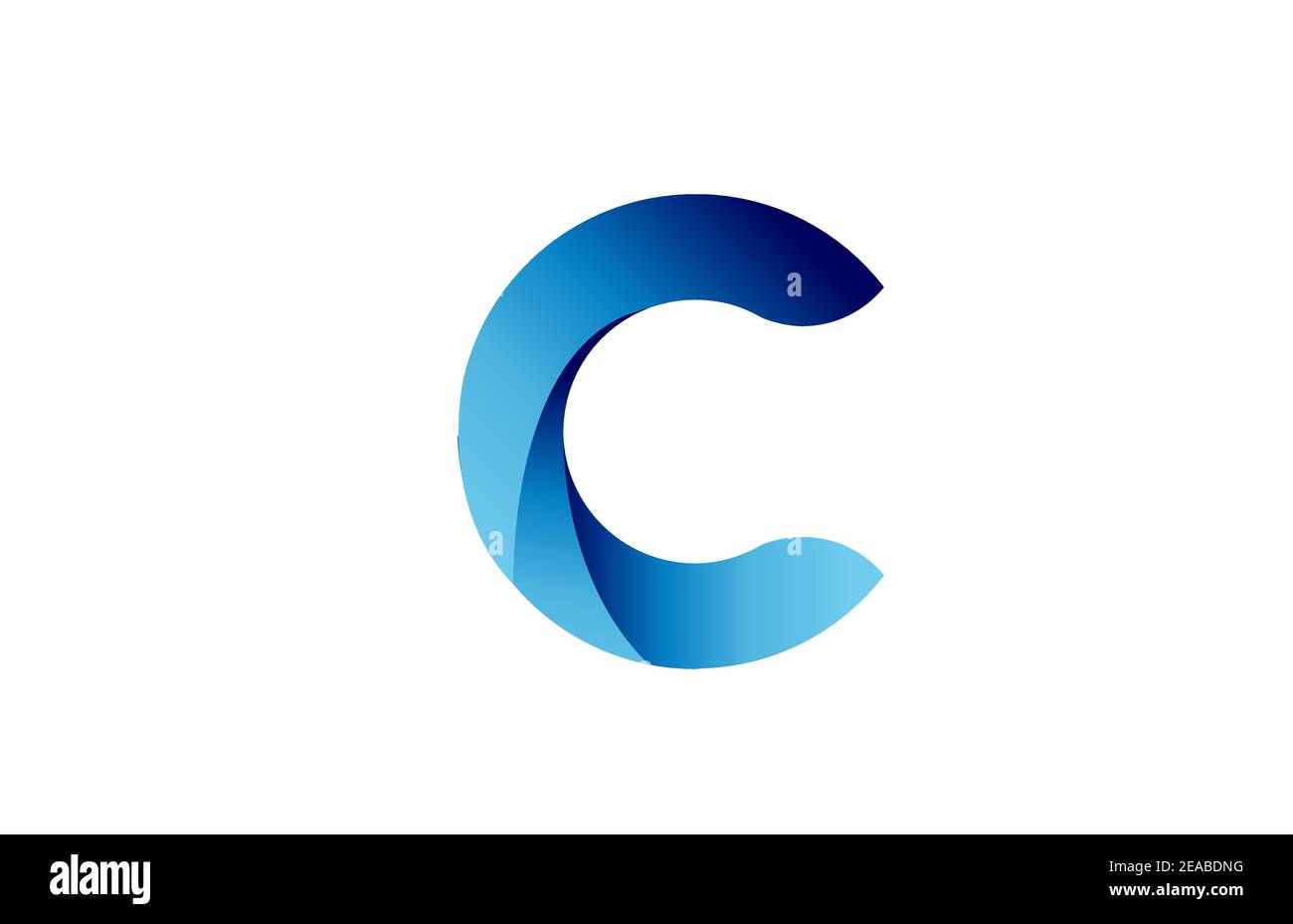 Blue Letter C Logo