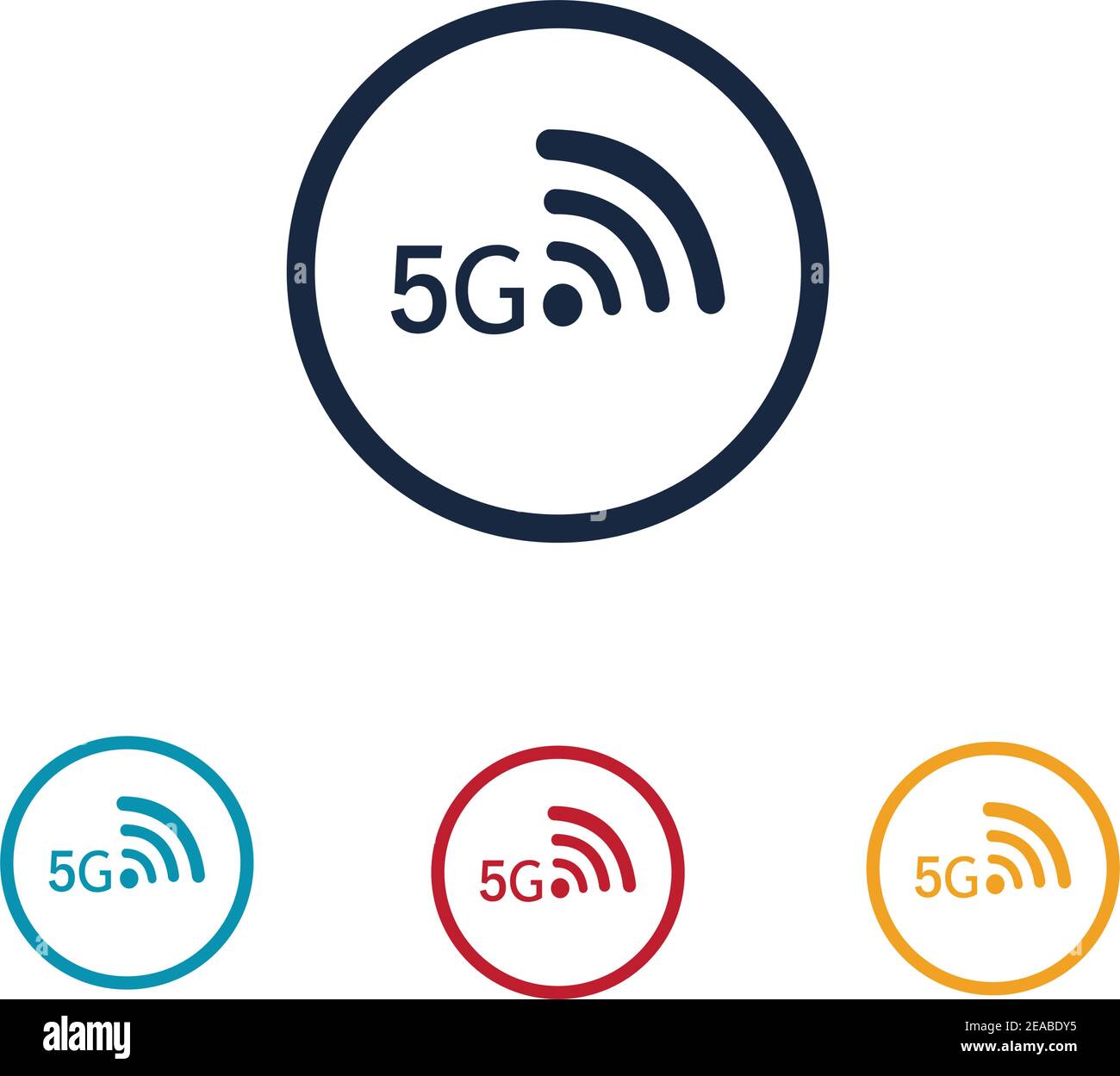 5g logo sign vector templateVector technology icon network sign 5G ...