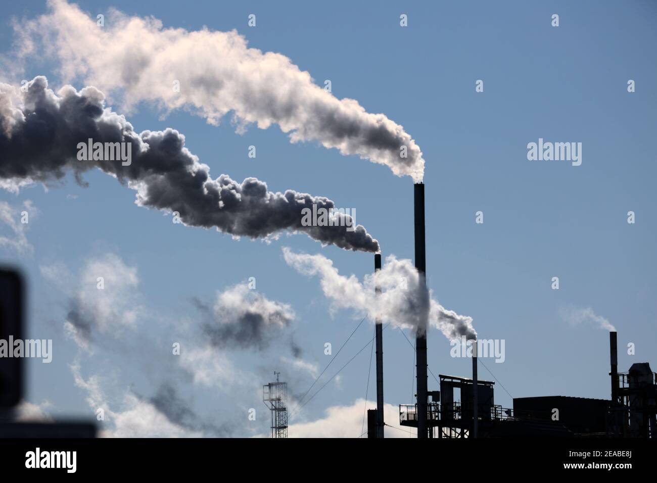 Winter Air pollution Stock Photo - Alamy